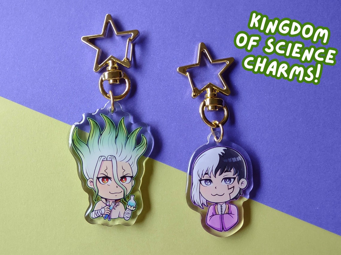 Senku & Gen Acrylic Charms Kingdom of Science Doctor Stone - Etsy