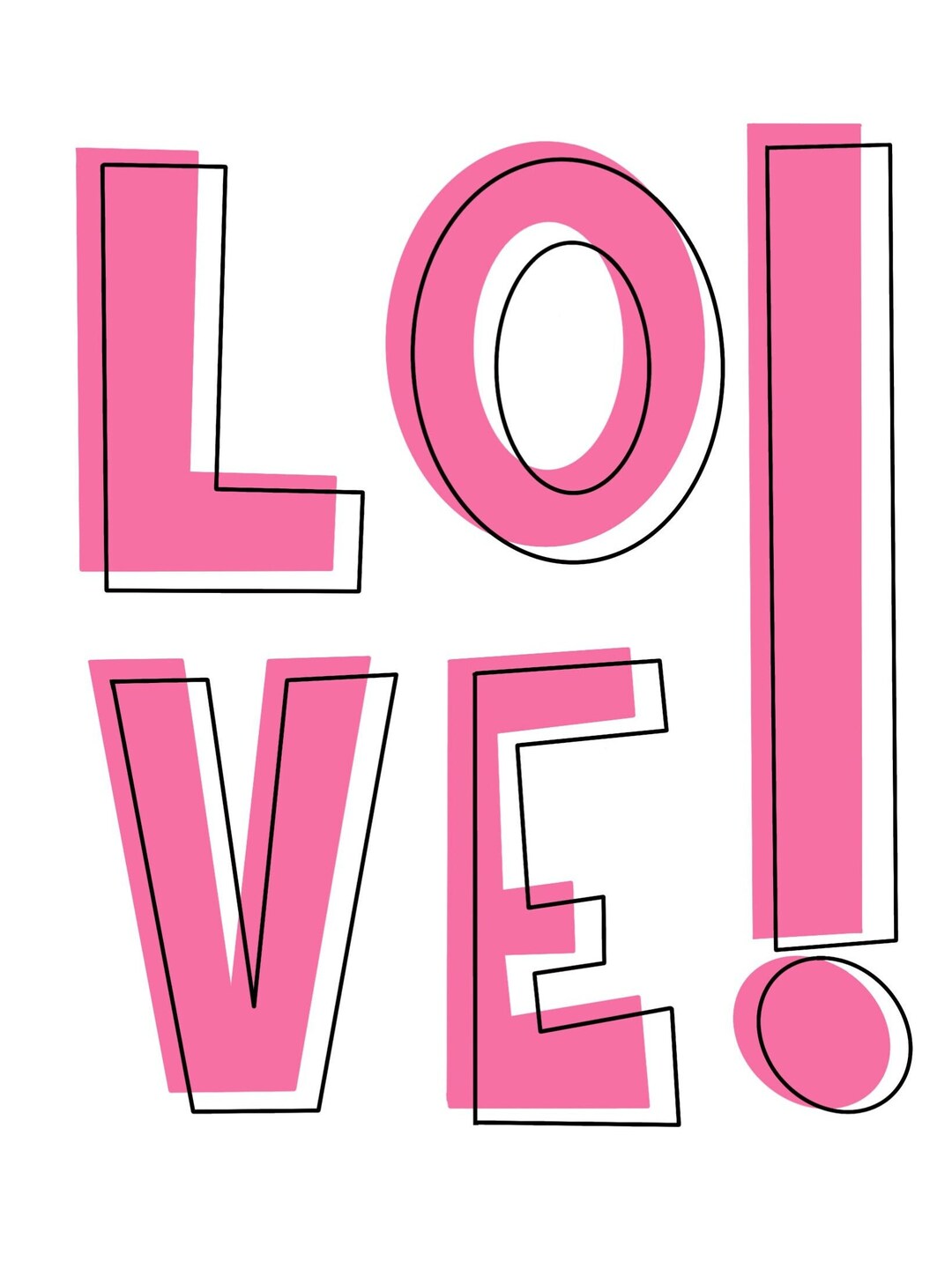 LOVE! Print - Etsy
