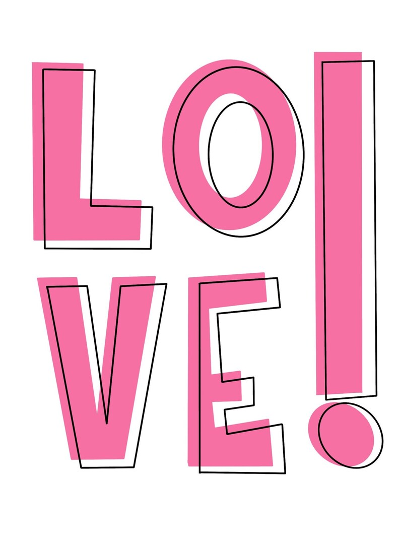 LOVE! Print - Etsy