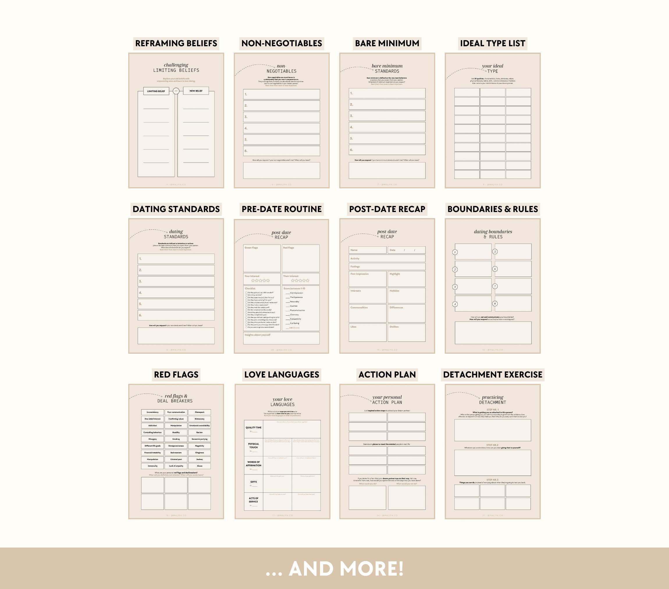 Dating Bundle | Workbooks - Manifest Dream Partner & Relationship ...