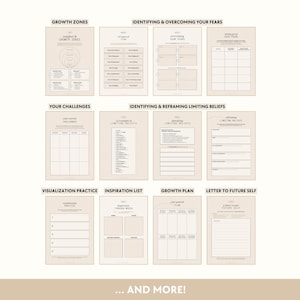 Growth Mindset Bundle | Workbooks - Productivity, Manifest Money ...