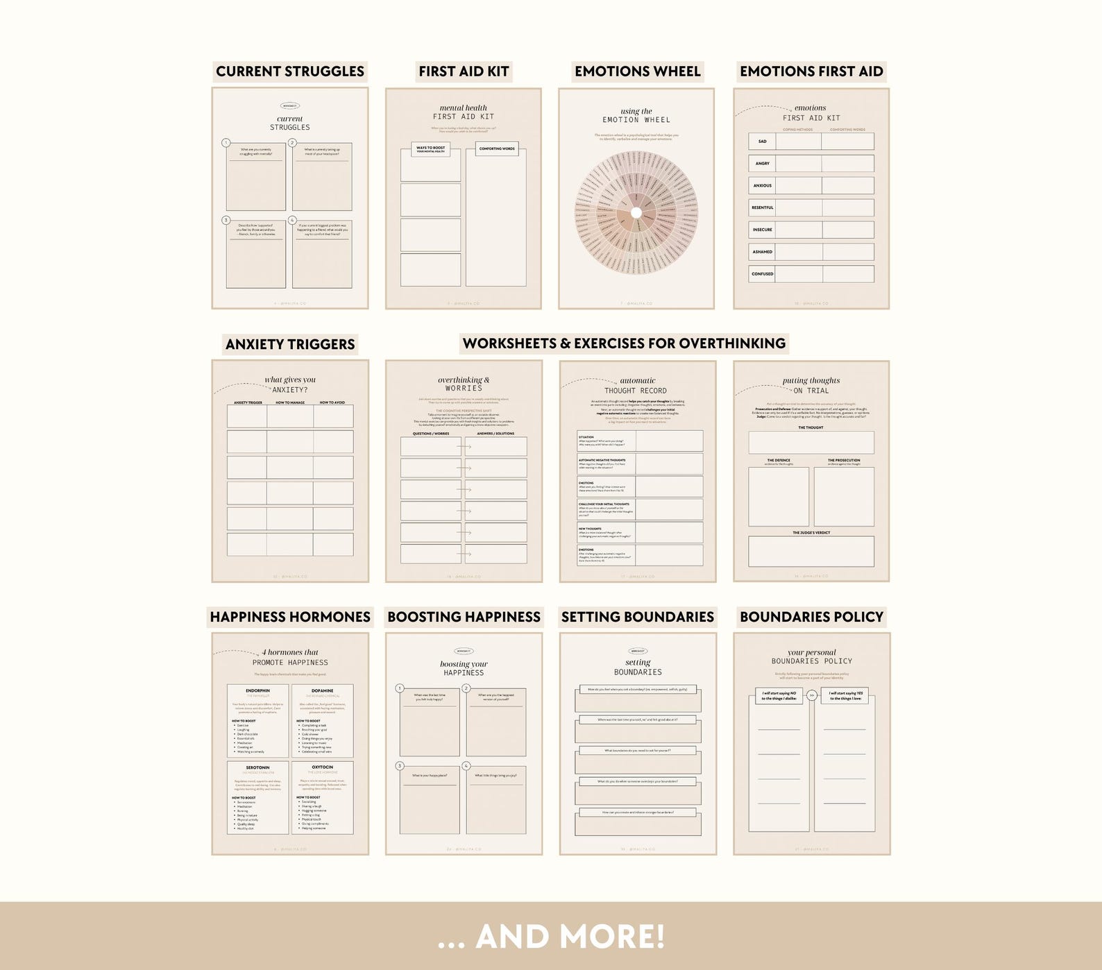 Mental Health Bundle | Workbooks - Shadow Work, Inner Child, Healing ...