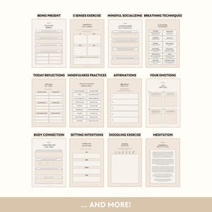 Mindfulness Bundle | Workbooks - Self-care, Mental Health, Digital ...