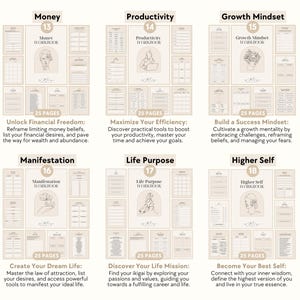 Whole Shop Bundle | Workbooks, Worksheets, Planner, Journal - Therapy ...