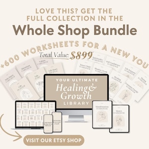 Mindfulness Bundle | Workbooks - Self-care, Mental Health, Digital ...