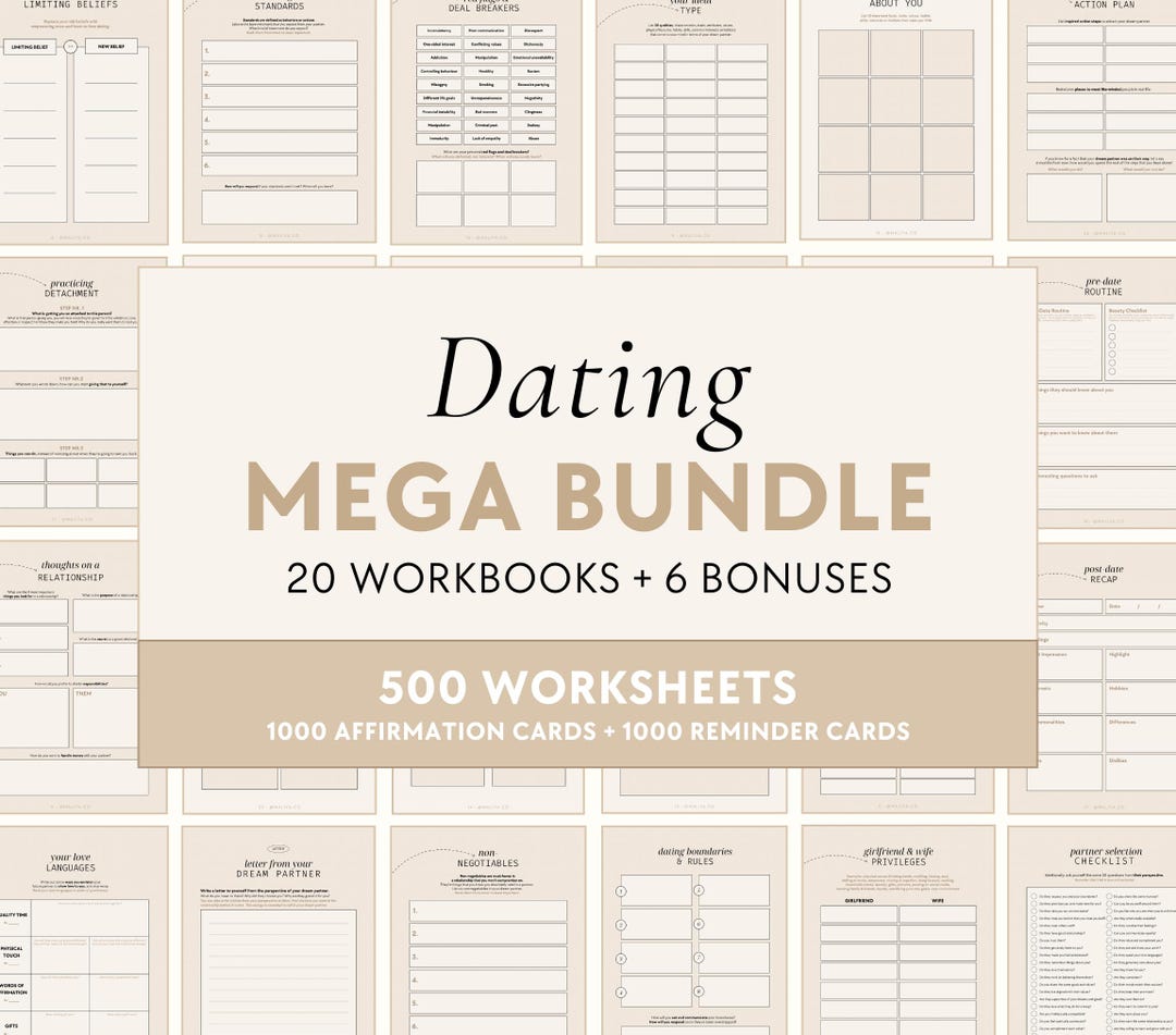 Dating Bundle | Workbooks - Manifest Dream Partner & Relationship ...