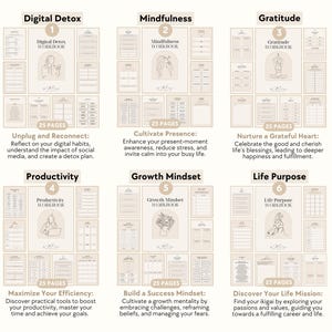 Digital Detox Bundle | Workbooks - Digital Wellness, Social Media Break ...