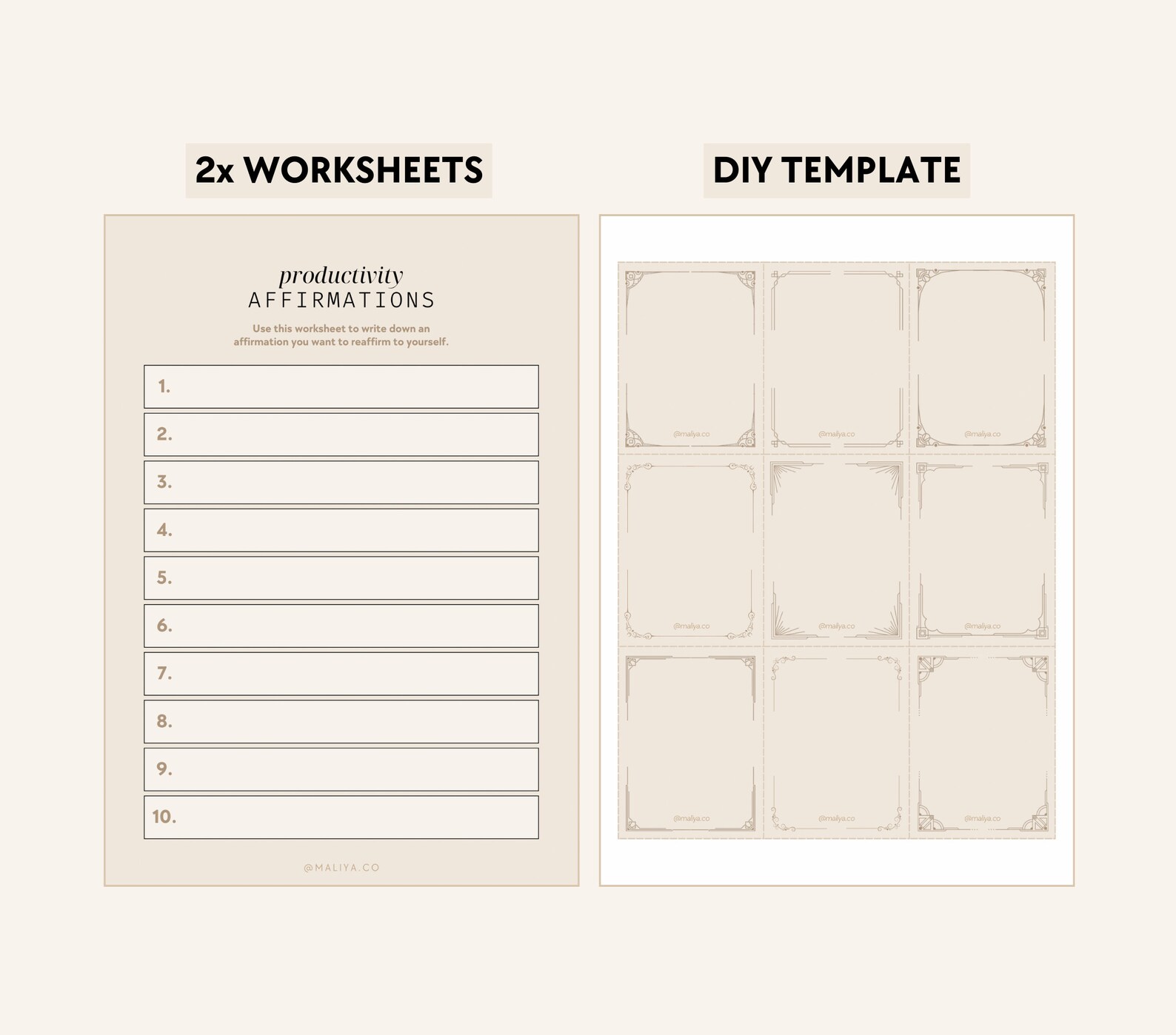 Productivity Workbook Printable Planner, Goal Setting, Habit Building ...