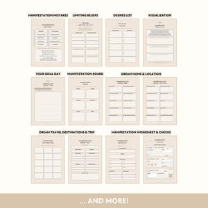 Manifestation Workbook | Law of Attraction, Dream Life, Manifest Life ...