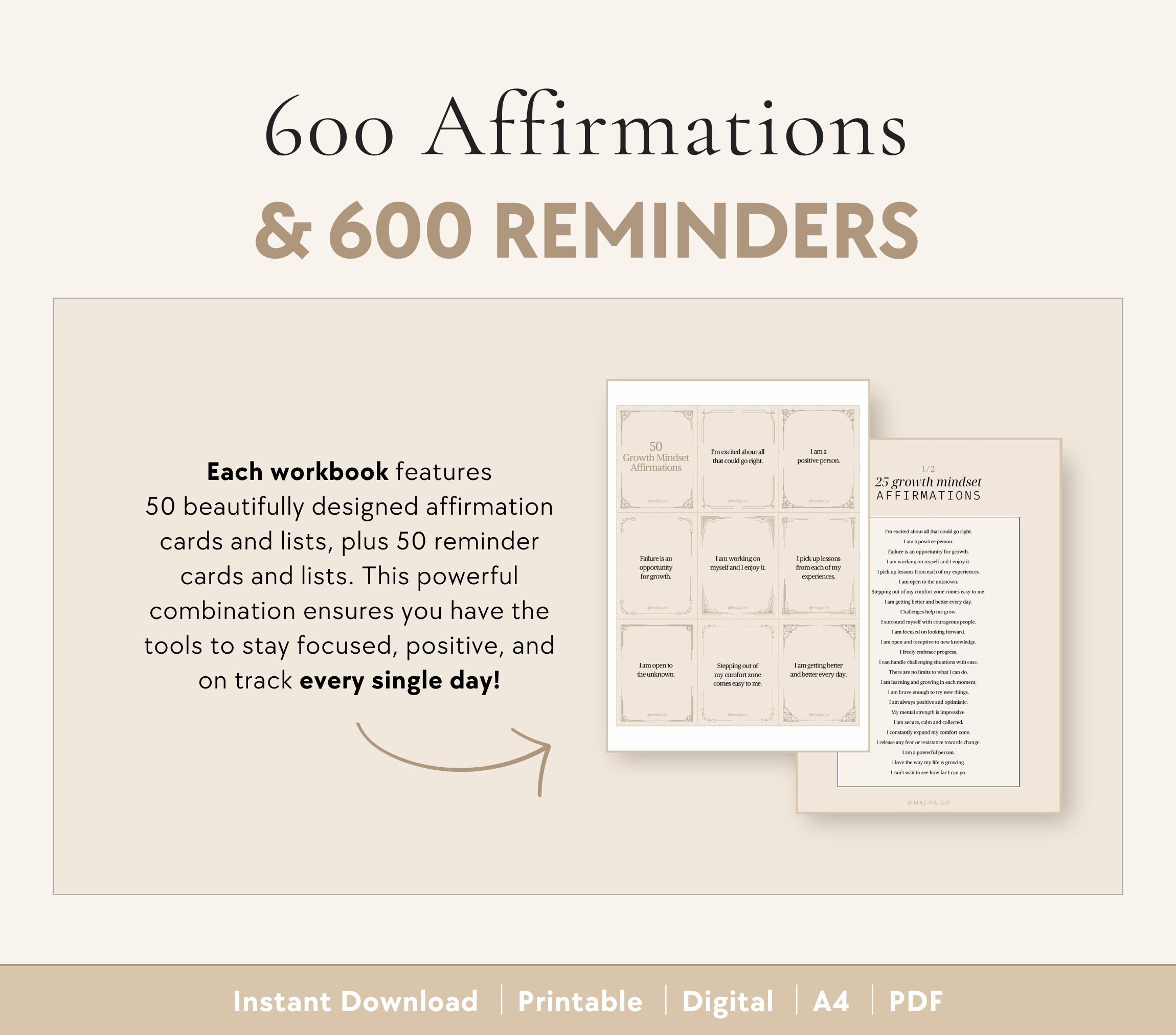 Growth Mindset Bundle | Workbooks - Productivity, Manifest Money ...