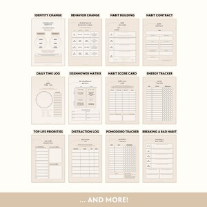 Productivity Bundle | Workbooks & Planner, Goal Setting, Habit Tracker ...
