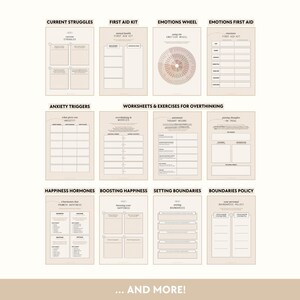 Mental Health Workbook | Emotions Wheel, Overthinking, Anxiety ...
