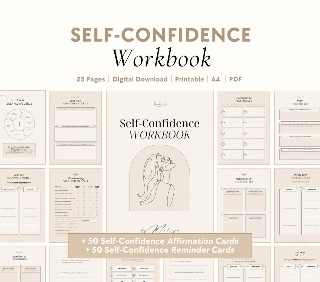 Self-confidence Workbook | Self-esteem, Self-love, That Girl, Main ...