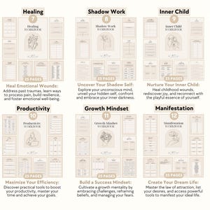 Self-love Bundle | Workbooks - Self-talk, Self-esteem, Confidence, Body ...