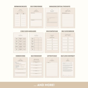 Self-love Bundle | Workbooks - Self-talk, Self-esteem, Confidence, Body ...