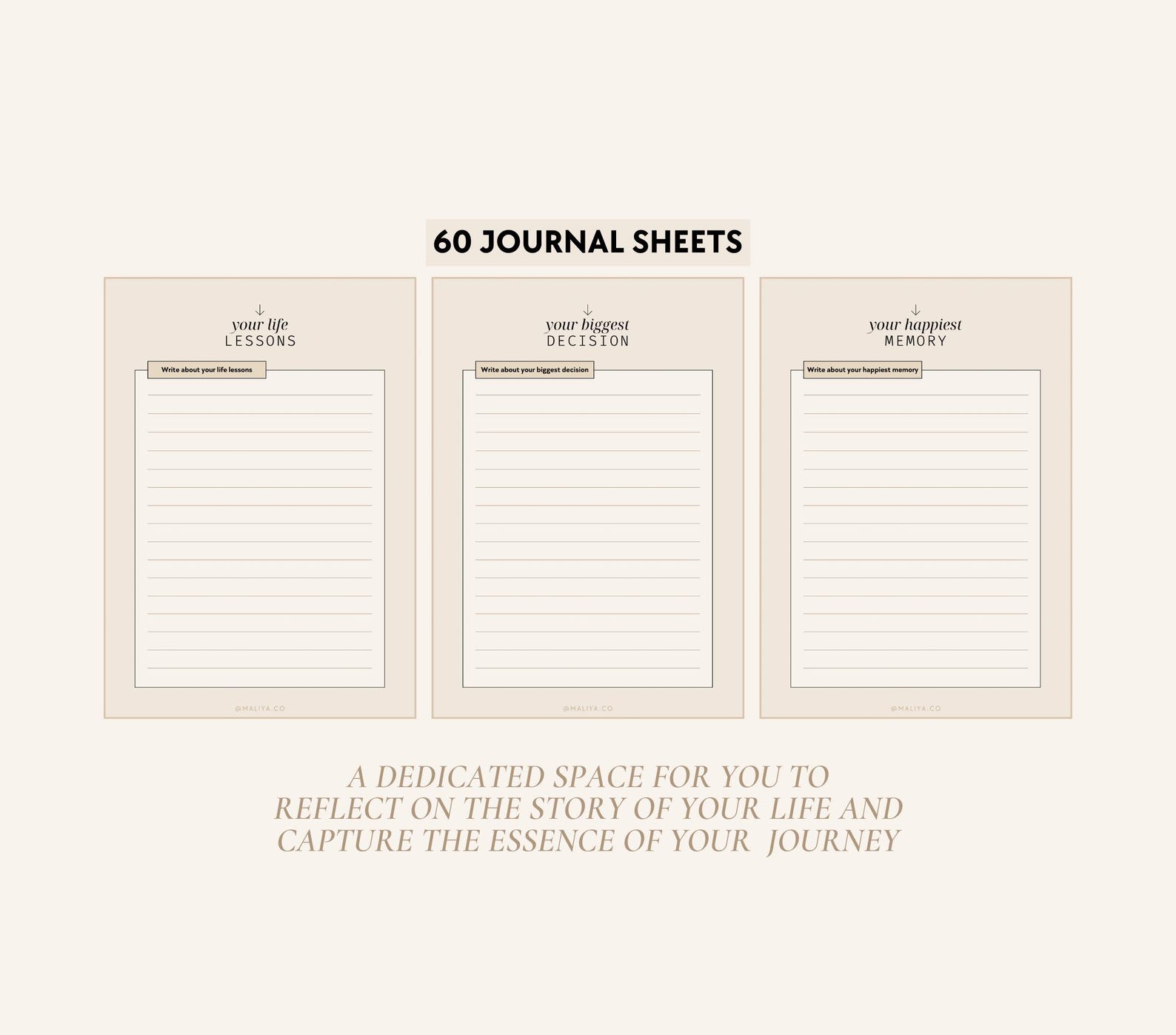 Life Story Journal | Writing Prompts, Guided Biography, Memory Book ...