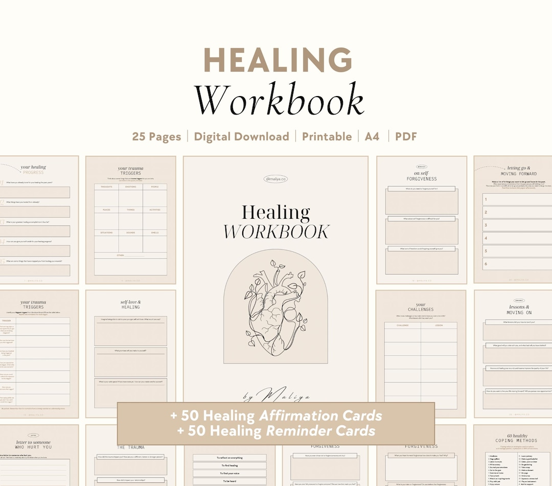 Healing Workbook | Trauma Processing, Emotional Wounds, Inner Child ...