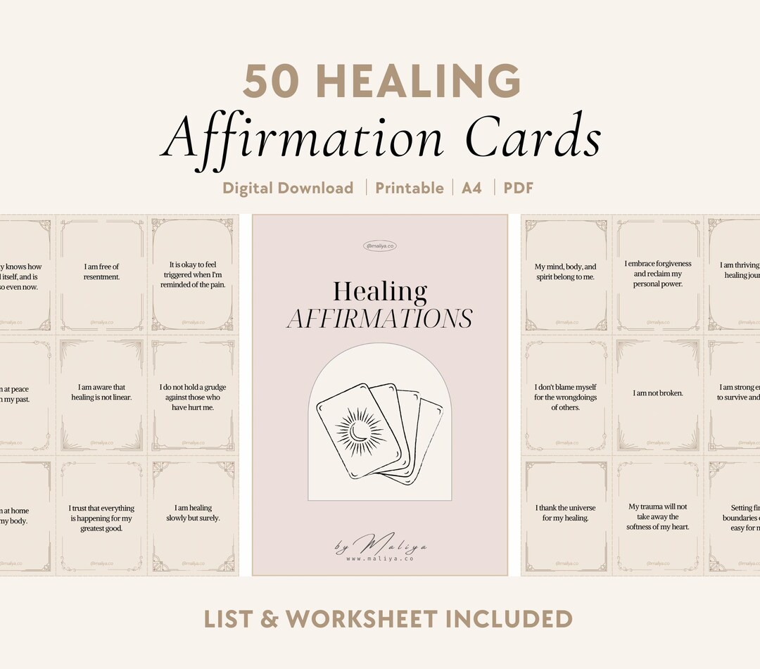 Healing Affirmations | Oracle Cards - Inner Child, Shadow Work ...