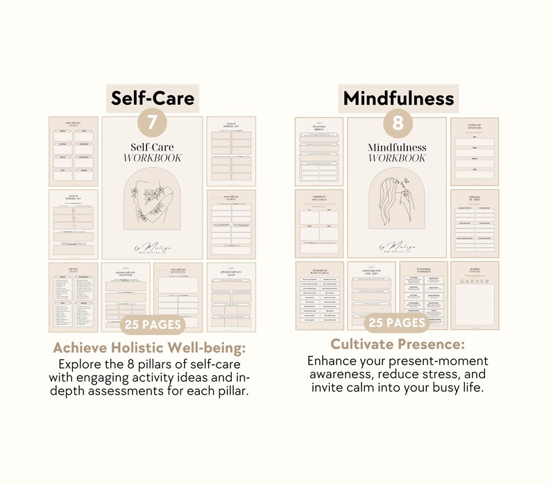 Productivity Bundle | Workbooks & Planner, Goal Setting, Habit Tracker ...