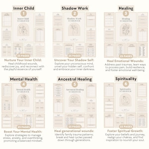 Inner Child Bundle | Workbooks - Shadow Work, Ancestral Healing, Mental ...