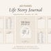 Life Story Journal | Writing Prompts, Guided Biography, Memory Book ...