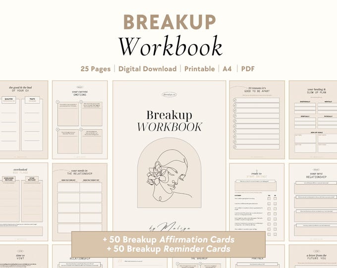 100+ Questions to Process a Breakup & Trauma Bond Workbook, Guided ...