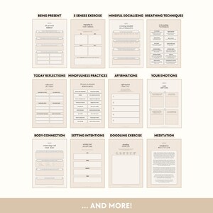 Mindfulness Workbook | Self-care, Gratitude, Mindful Eating, Mental ...