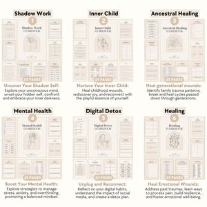 Shadow Work Bundle | Workbooks - Inner Child, Ancestral Healing ...