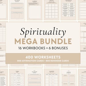 Spirituality Bundle | Workbooks - Shadow Work, Feminine Energy, Higher ...