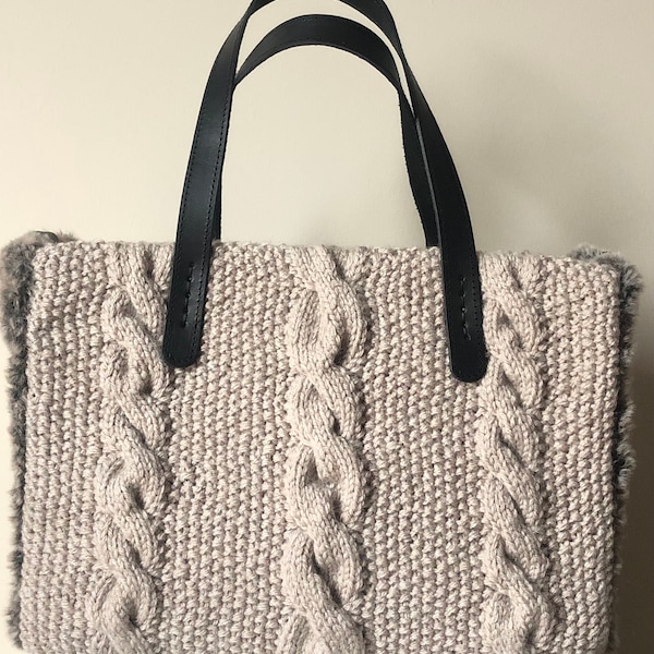 Knit Hand Bag - Etsy