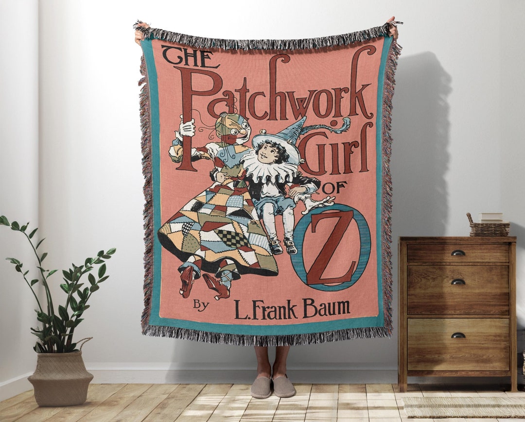 Wonderful Wizard of Oz Patchwork Girl Book Cover Woven Blanket, Classic ...