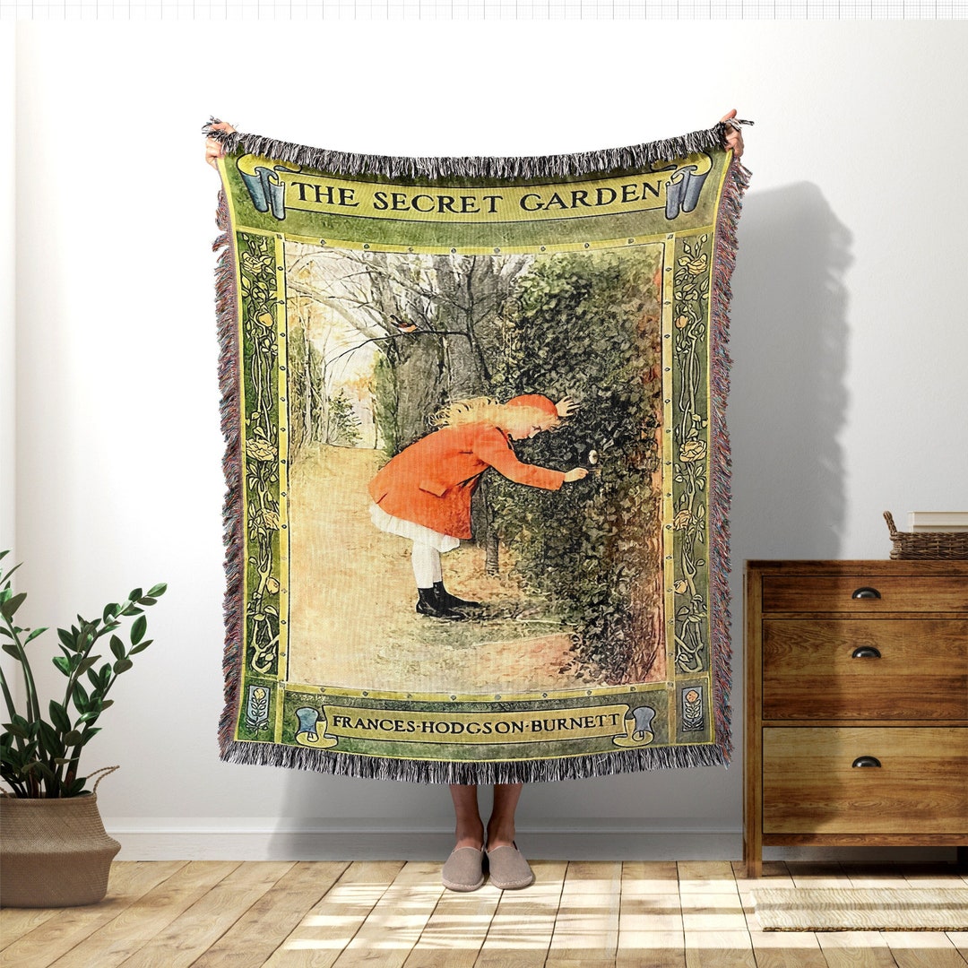 Secret Garden Blanket, the Secret Garden Book Cover Tapestry Woven ...