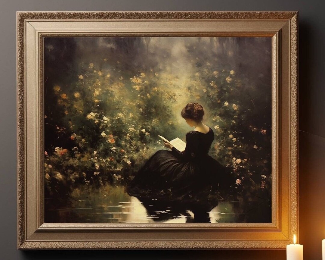 Spooky Spring Whimsigoth Wall Art, Moody Dark Academia Cottagecore ...