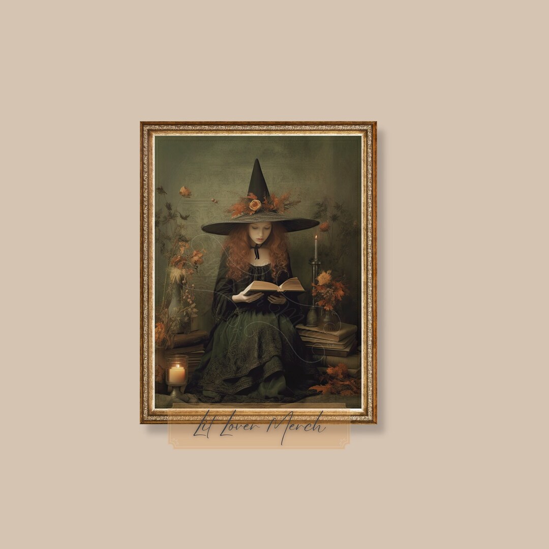 Whimsigoth Dark Cottagecore Witch Fine Art Print, Witchcore Decor, Dark ...