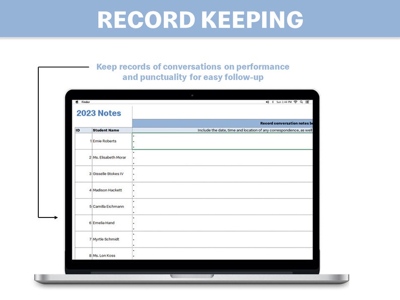Employee Attendance Tracker, Leave Tracker, Punctuality Tracker, Excel ...