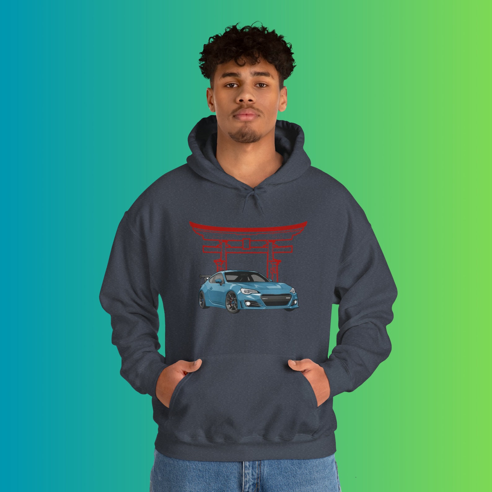 Subaru BRZ Hoodie Graphic Car Sweater for Men Car Lover JDM Muscle Car ...