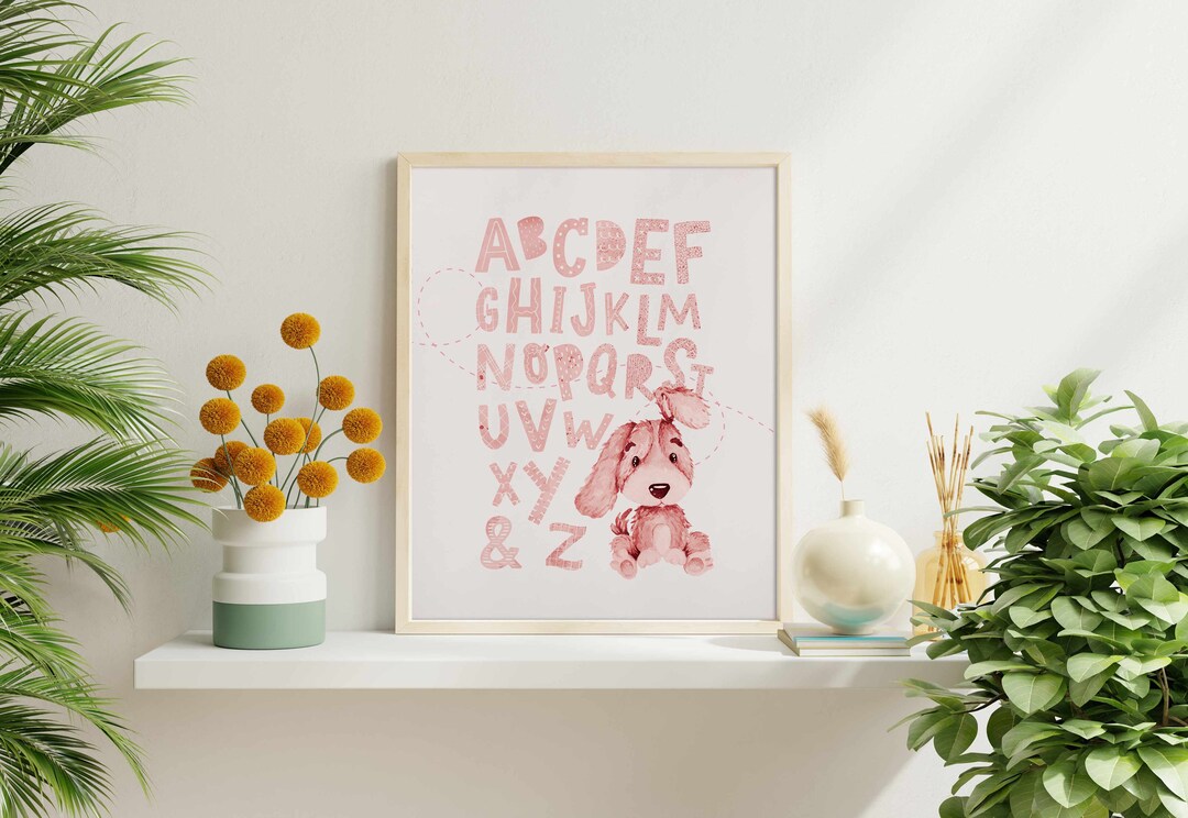 Alphabet Art Poster Printable Educational Wall Art 8x10 Print ABC Print ...
