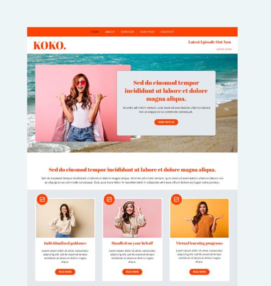 Koko Website Template for Elementor Builder & Hello Theme | for Content ...