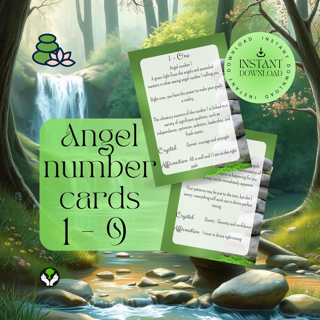 NUMEROLOGY Card Deck, Angel Number Card Deck, Number Meanings ...