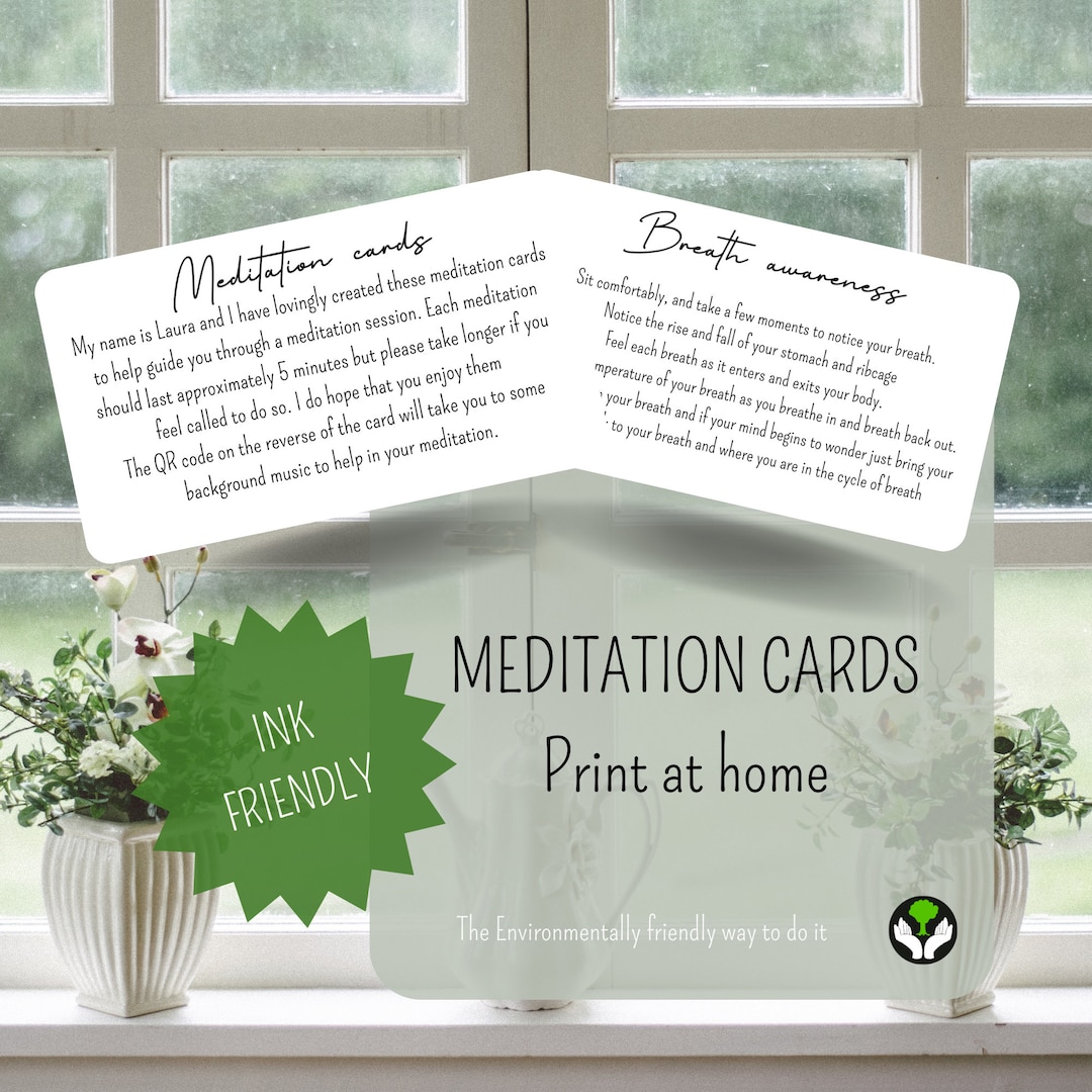 Meditation Cards Printable Cards Manifesting Positive Cards Positive ...