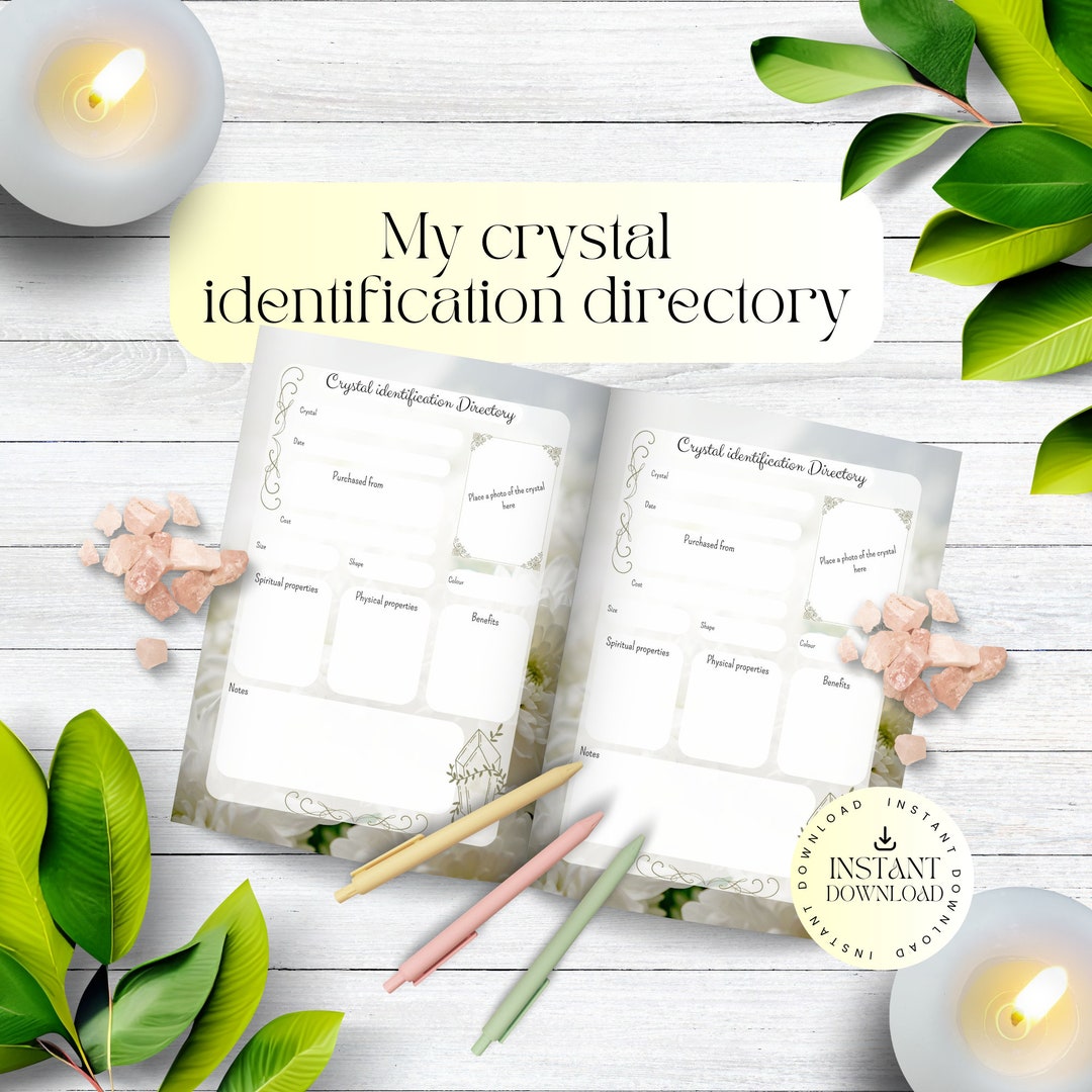 Streamline Your Crystal Collection Crystal Worksheet Ideal for ...