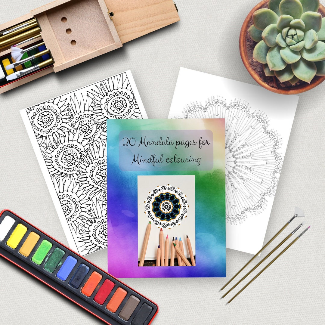 20 Pack Stress Relief Colouring Page Discover the Serenity of ...