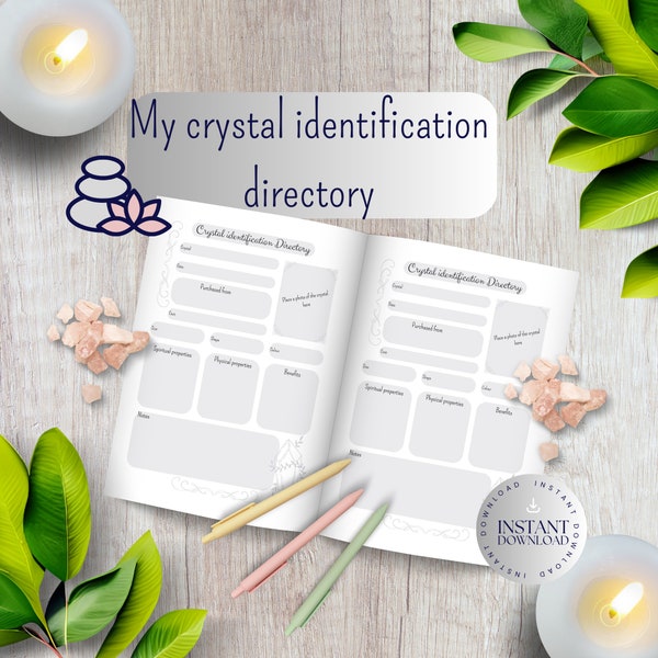 Crystal Identification Chart - Etsy