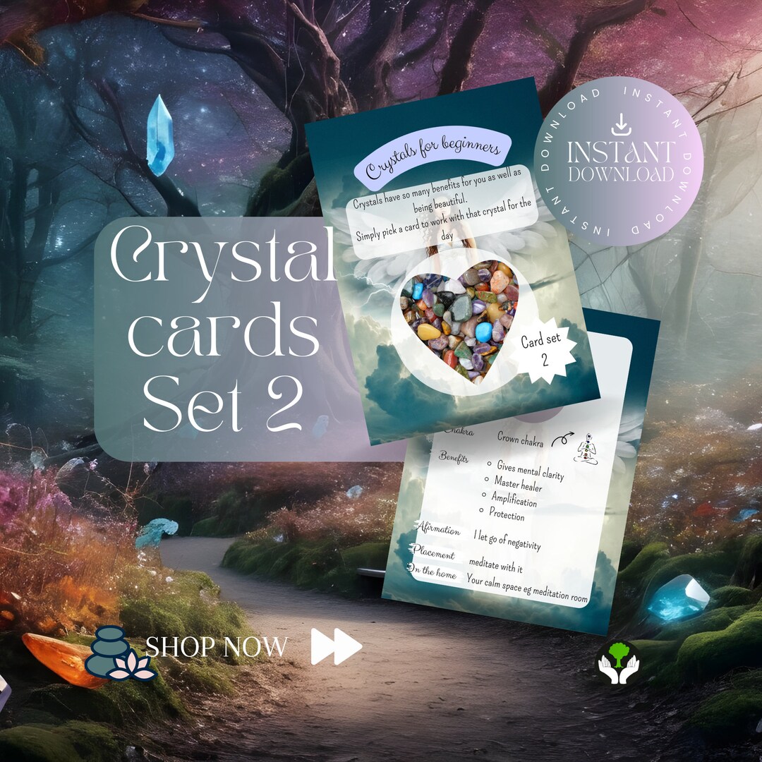 Crystal Insight Cards Gemstone Crystal Cards With Detailed Meanings ...