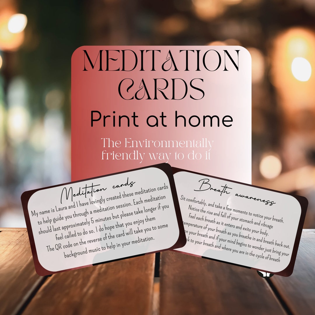 Downloadable Meditation Card Deck for Mindfulness & Spirituality 15 ...