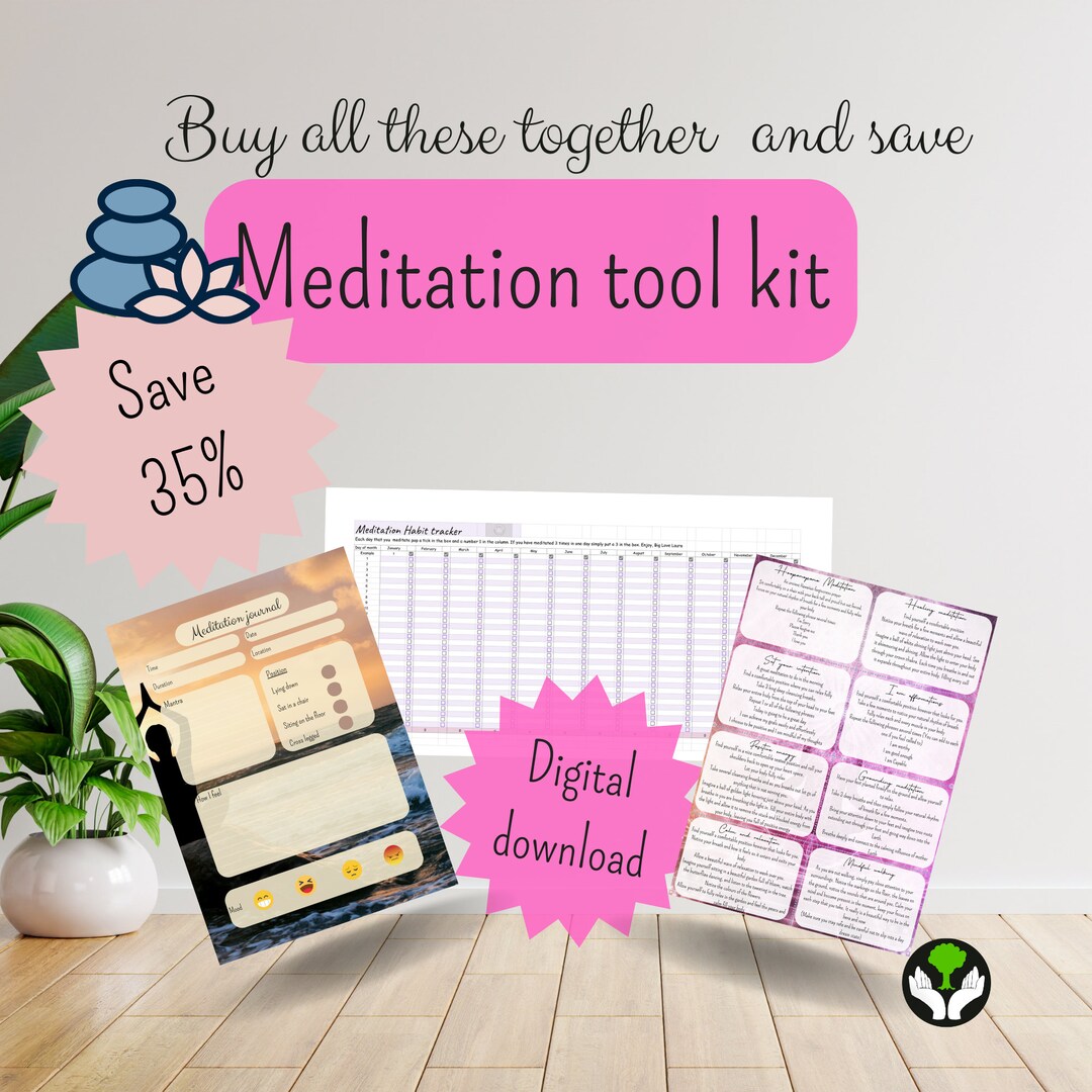 Meditation Tool Kit Digital Download. Meditation Cards - Etsy