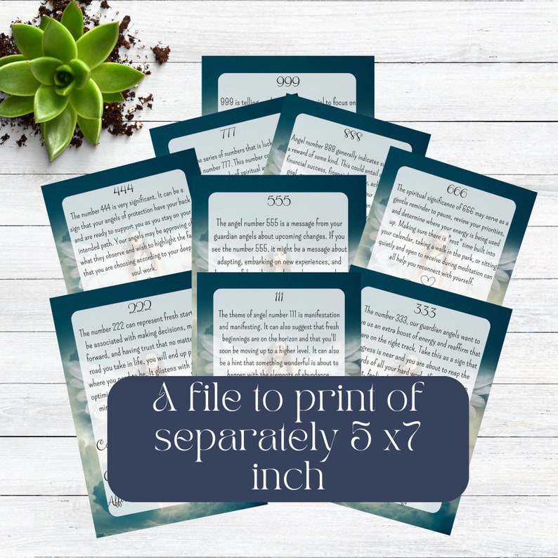 Numerology Card Set Uncover the Hidden Meanings Behind Numbers With ...