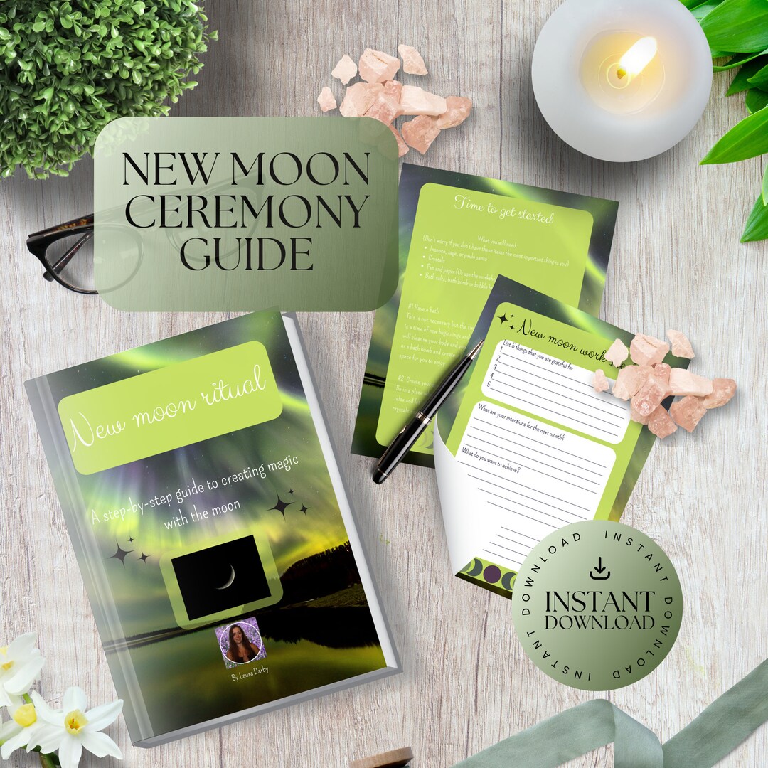 New Moon Ceremony Guide E Book. Instant Download. Moon Phases. - Etsy