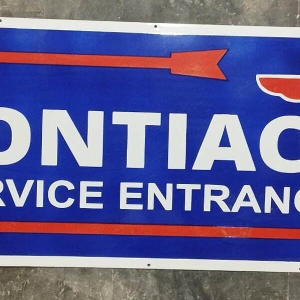 Pontiac Sign - Etsy