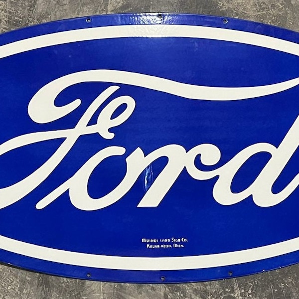 Porcelain Ford Signs Vintage - Etsy